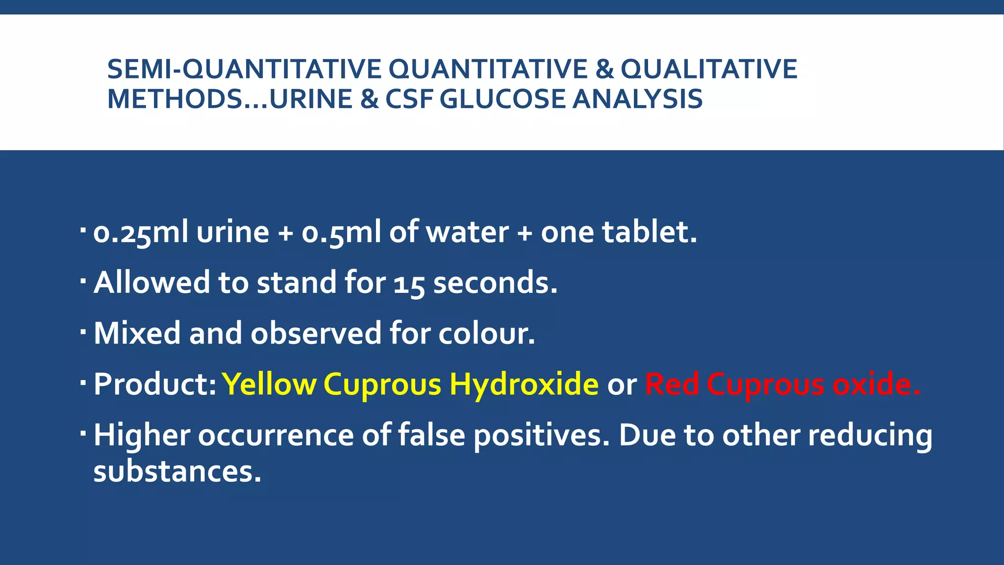 Glucose methodology in clinical chemistry | PPTX