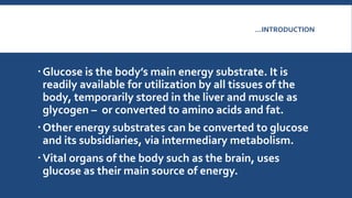 Glucose methodology in clinical chemistry | PPTX