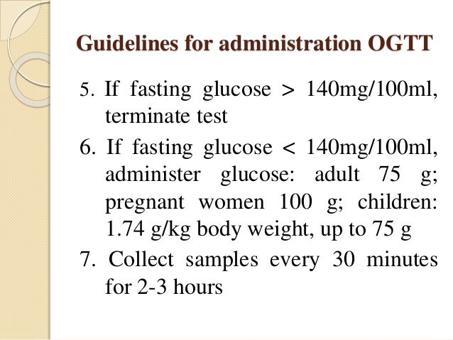 Glucose & ogtt