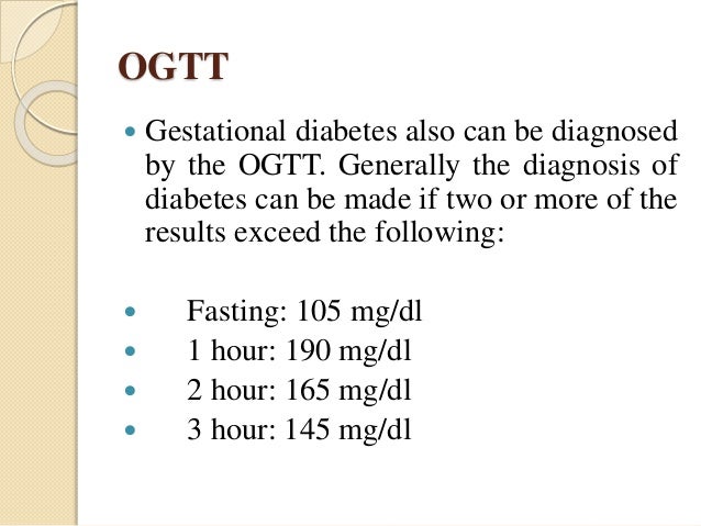 Glucose & ogtt