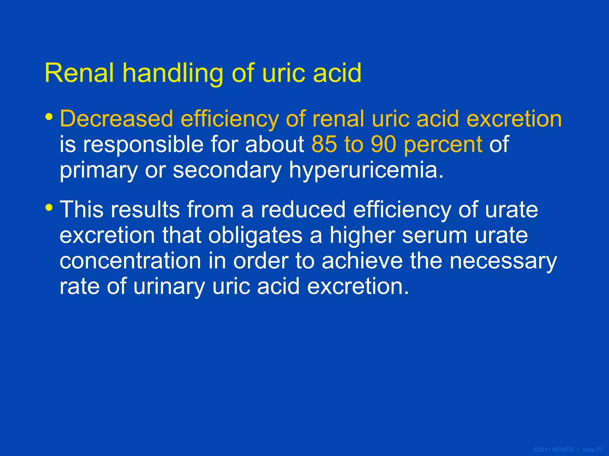 Renal Handling of Glucose, organic acid, uric acid and protein | PPTX