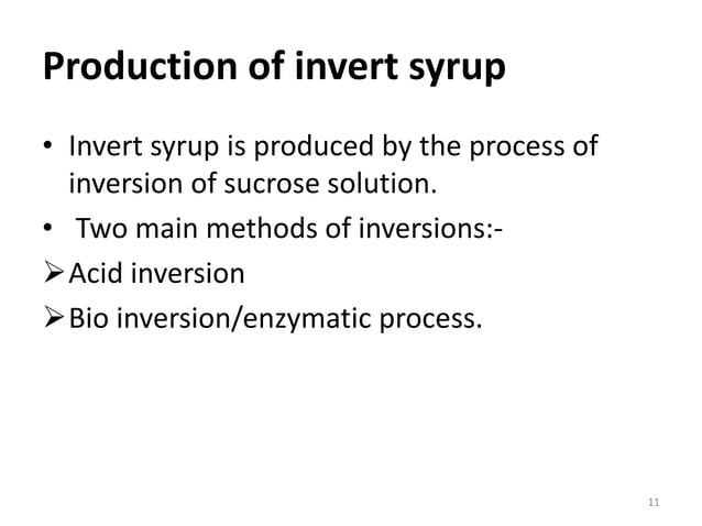Glucose syrup and invert syrup Production | PPTX | Chemistry | Science