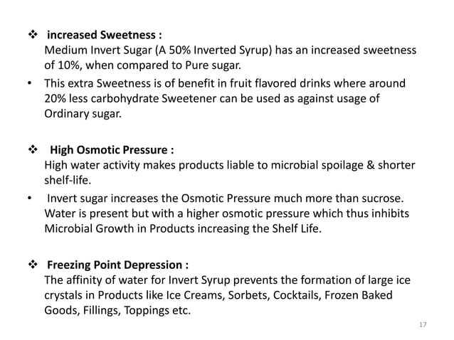Glucose syrup and invert syrup Production | PPTX | Chemistry | Science