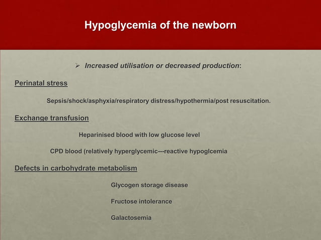 Neonatal Hypoglycemia | PPTX