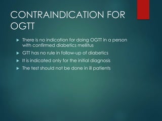 Glucose tolerance test | PPTX