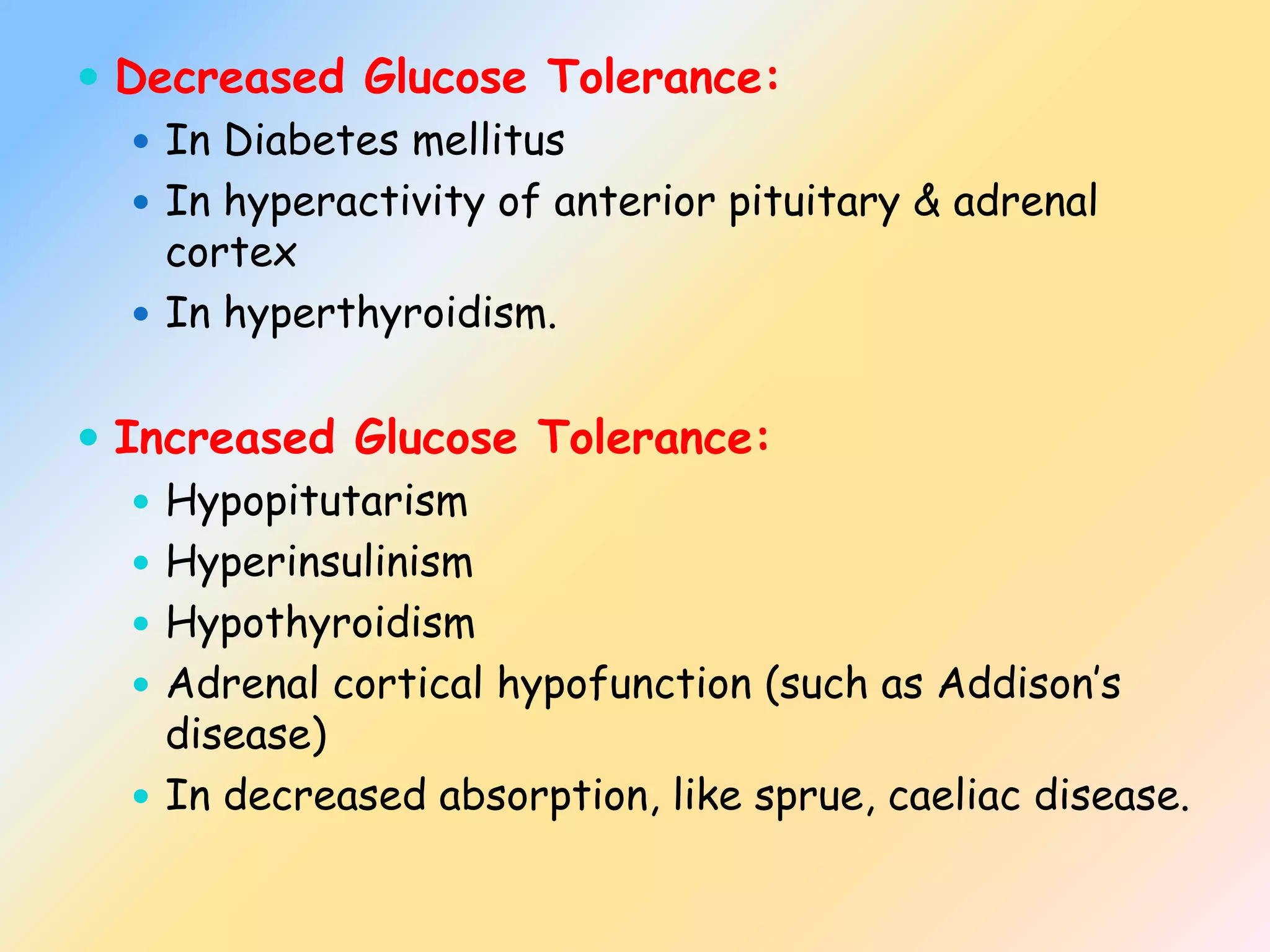 Glucose tolerance test | PPSX