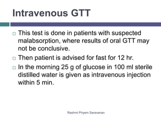 Glucose Tolerance Test | PPTX
