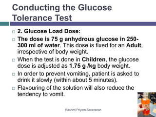 Glucose Tolerance Test | PPTX