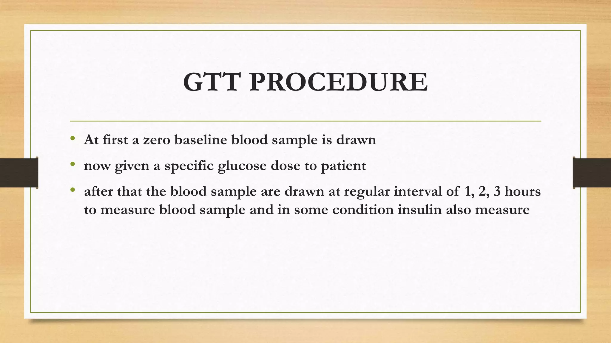 Glucose tolerance test | PPTX