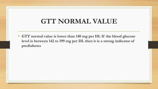 Glucose tolerance test | PPTX
