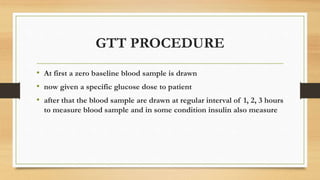 Glucose tolerance test | PPTX