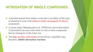 Glucosinolates in vegetable crops | PPTX