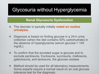 Glucosuria | PPTX