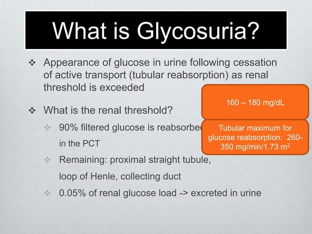 Glucosuria | PPTX