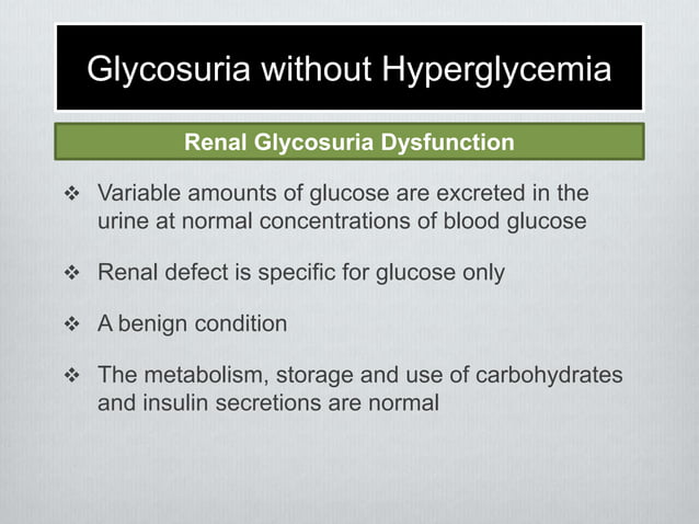 Glucosuria