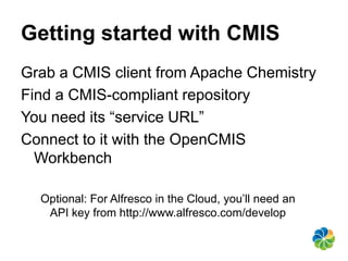 CMIS: An Open API for Managing Content | PPTX | Web Development | Internet