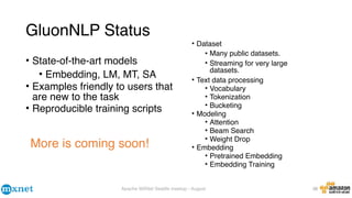 GluonNLP: A Deep Learning Toolkit for NLP Practitioners | PDF