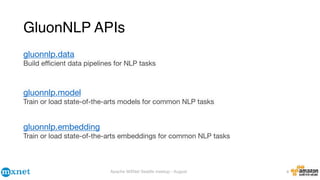 GluonNLP: A Deep Learning Toolkit for NLP Practitioners | PDF