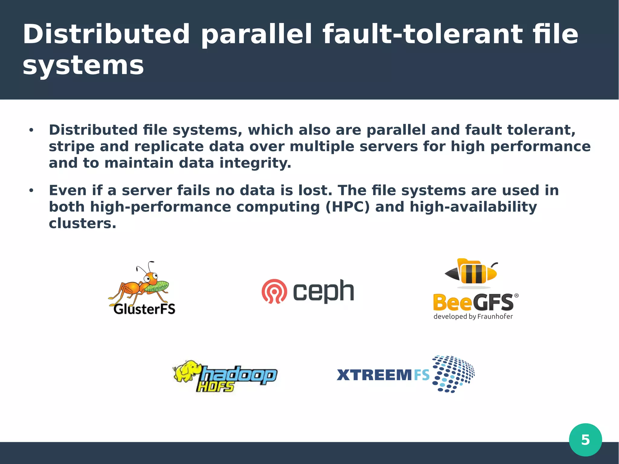GlusterFS as a DFS | PDF