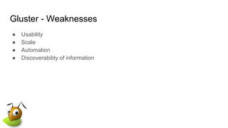 Gluster: a SWOT Analysis | PPT
