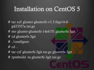 GlusterFS As an Object Storage | PDF