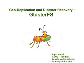 Geo-Replication and Disaster Recovery : Glusterfs | ODP | Operating ...