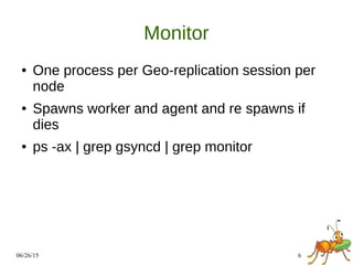 Geo-Replication and Disaster Recovery : Glusterfs | ODP | Operating ...