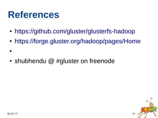 Glusterfs and Hadoop | PPT