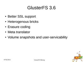 Gluster fs architecture_&_roadmap_atin_punemeetup_2015 | PDF