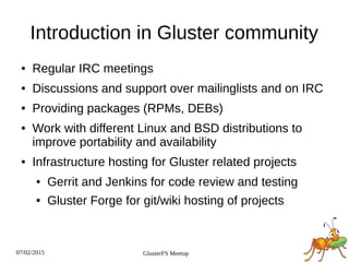 Gluster fs architecture_&_roadmap_atin_punemeetup_2015 | PDF