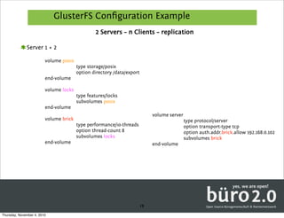 Gluster fs buero20_presentation | PPT