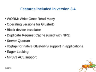 Gluster fs current_features_and_roadmap | PPT