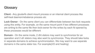 Glusterfs session #10 locks xlator inodelks | PPT
