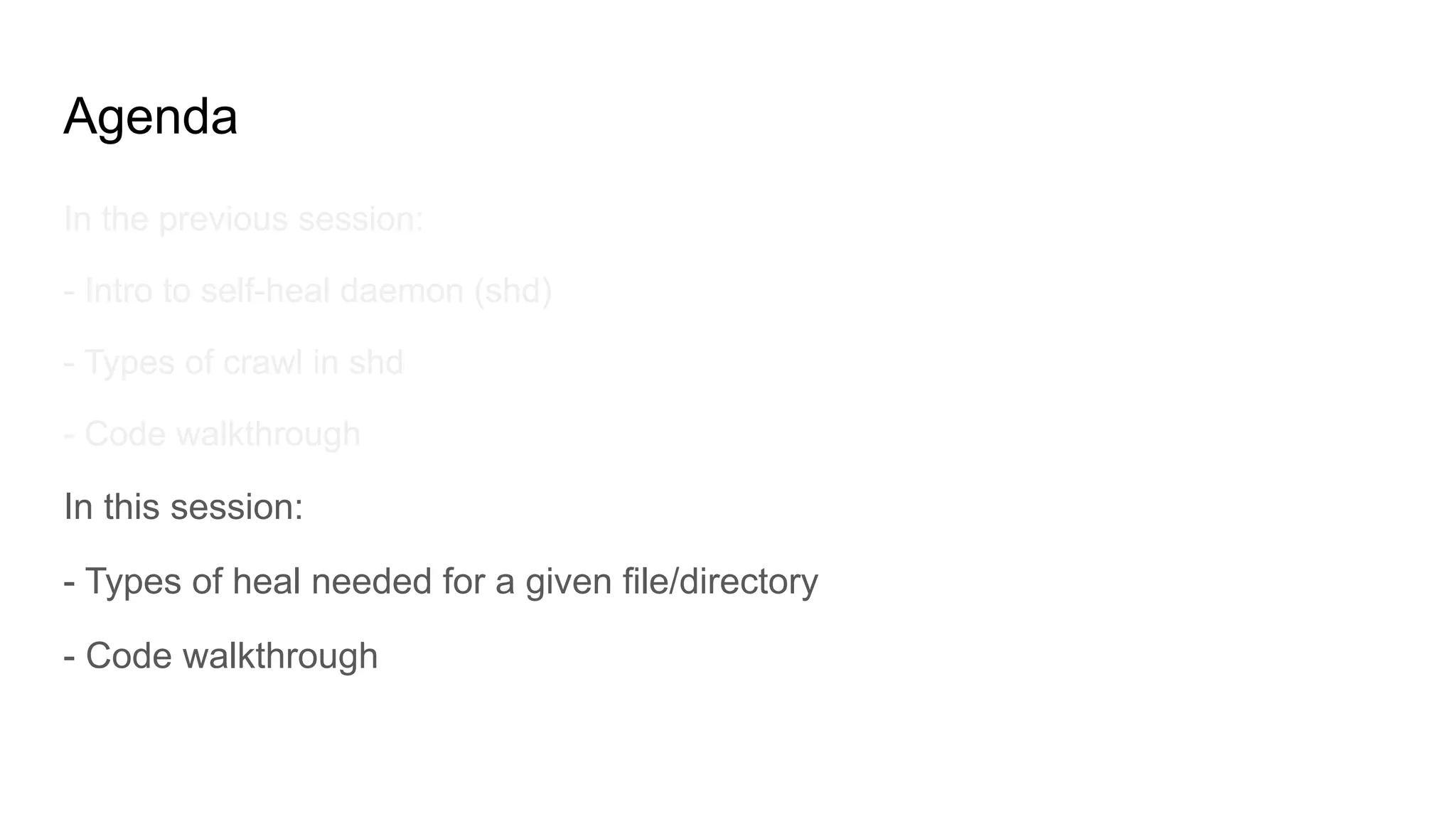 Glusterfs session #17 self heal daemon data, metadata, entry healing | PPT