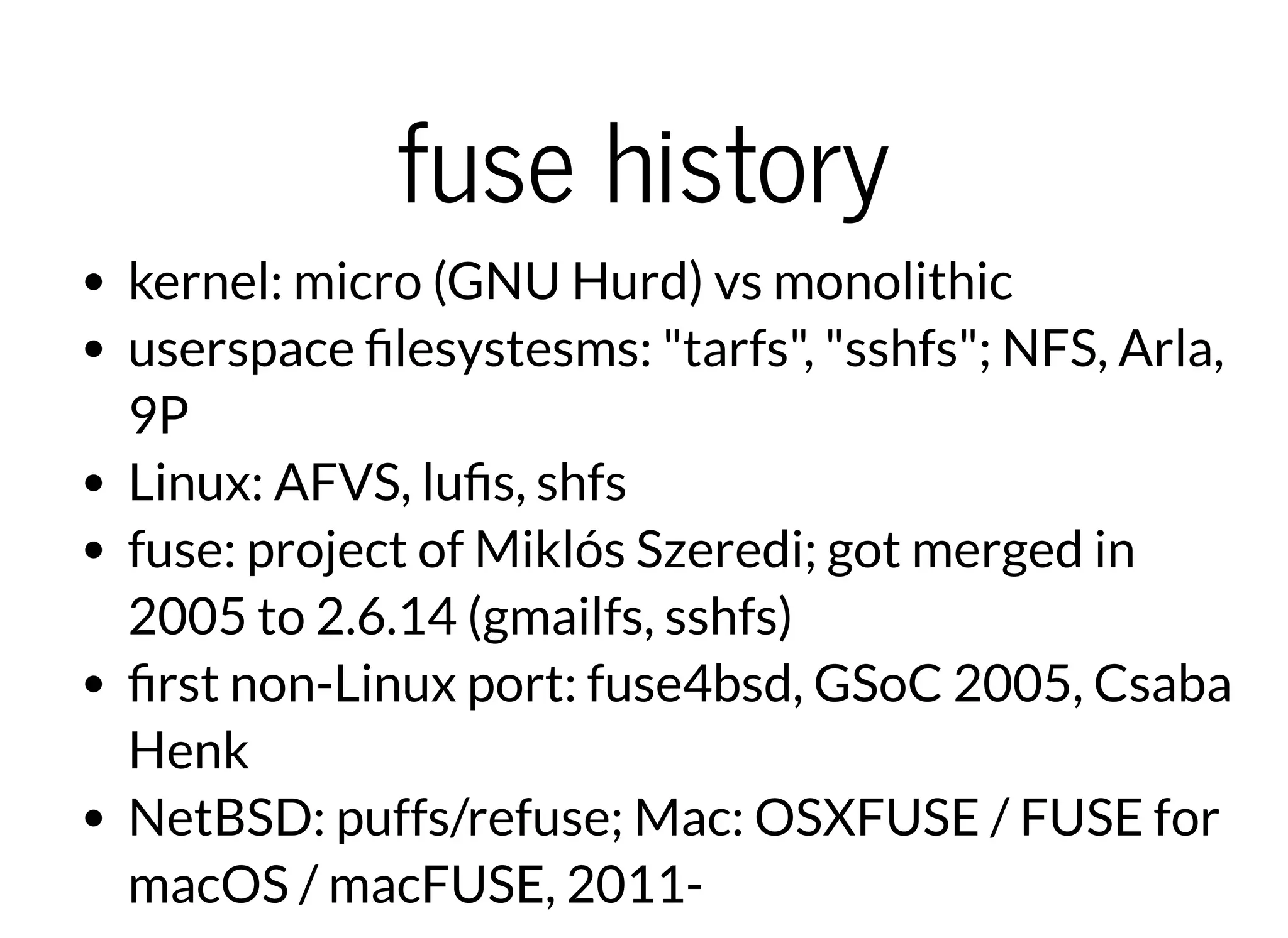 Glusterfs session #18 intro to fuse and its trade offs | PDF