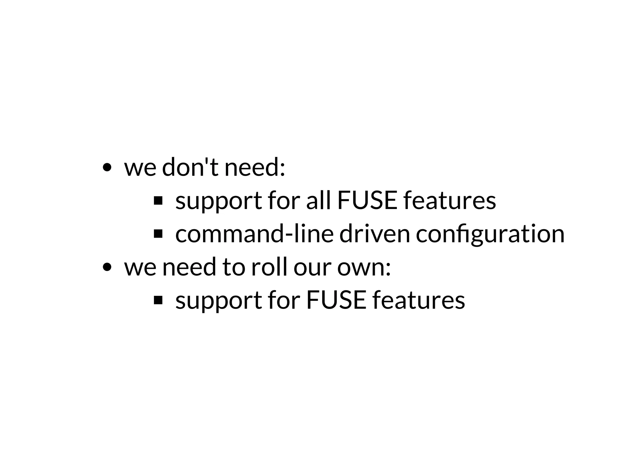 Glusterfs session #18 intro to fuse and its trade offs | PDF