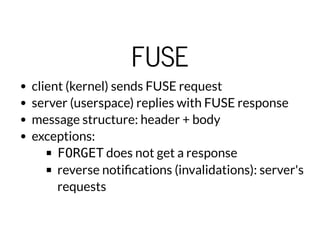 Glusterfs session #18 intro to fuse and its trade offs | PPT