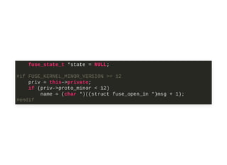 Glusterfs session #18 intro to fuse and its trade offs | PDF