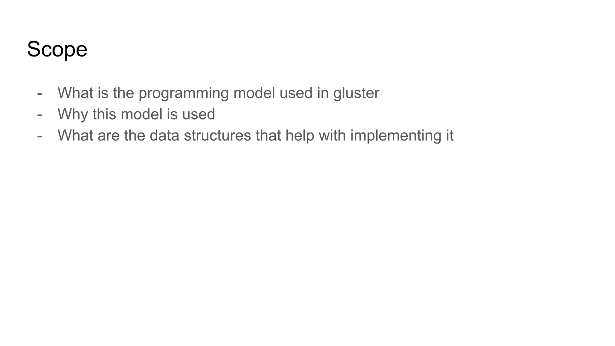 Glusterfs session #4 call frame and programming model | PPT