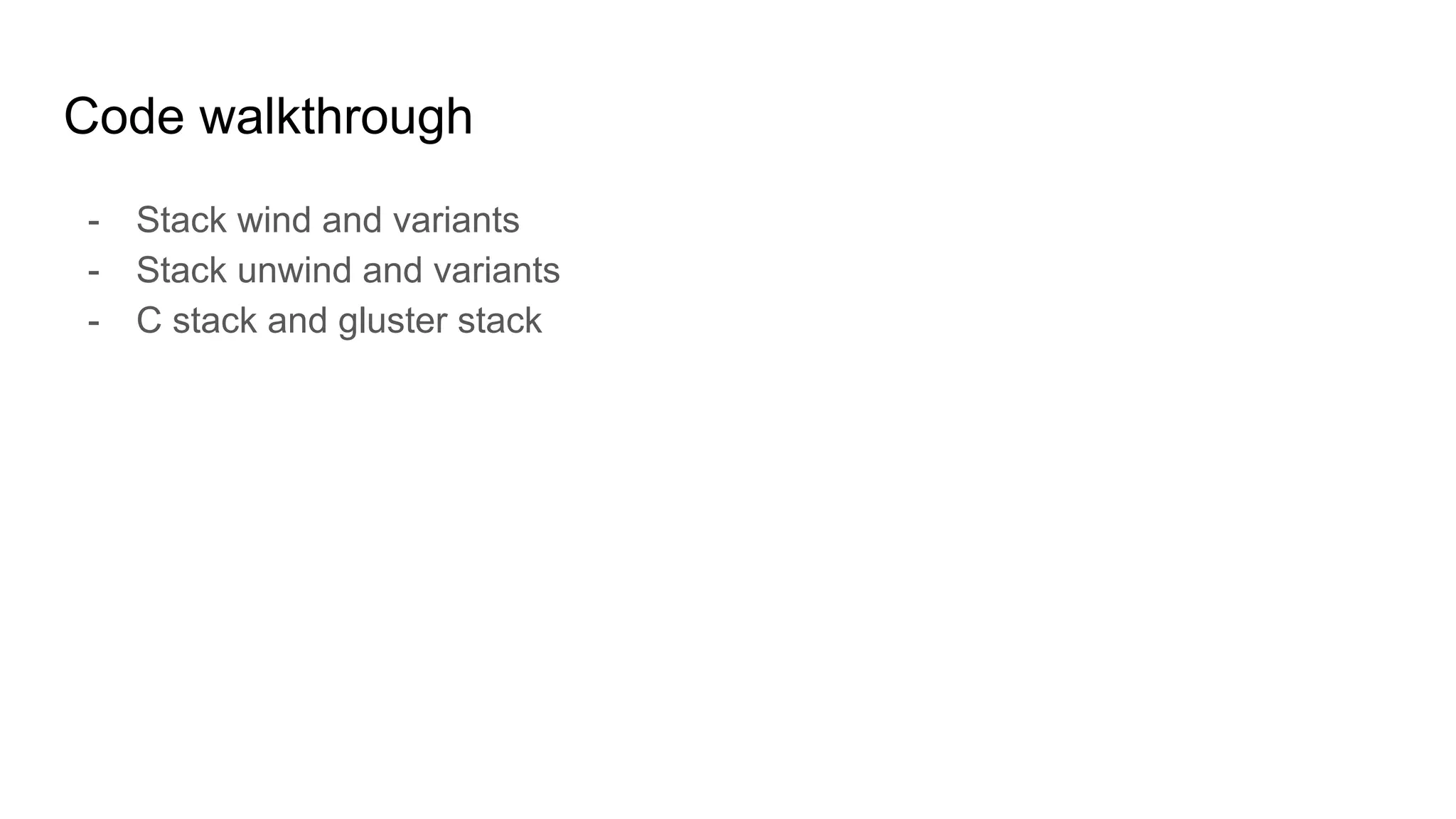 Glusterfs session #4 call frame and programming model | PPT