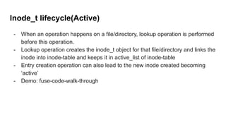 Glusterfs session #5 inode t, fd-t lifecycles | PPT
