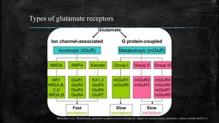 Glutamatergic system by Arghya | PPTX