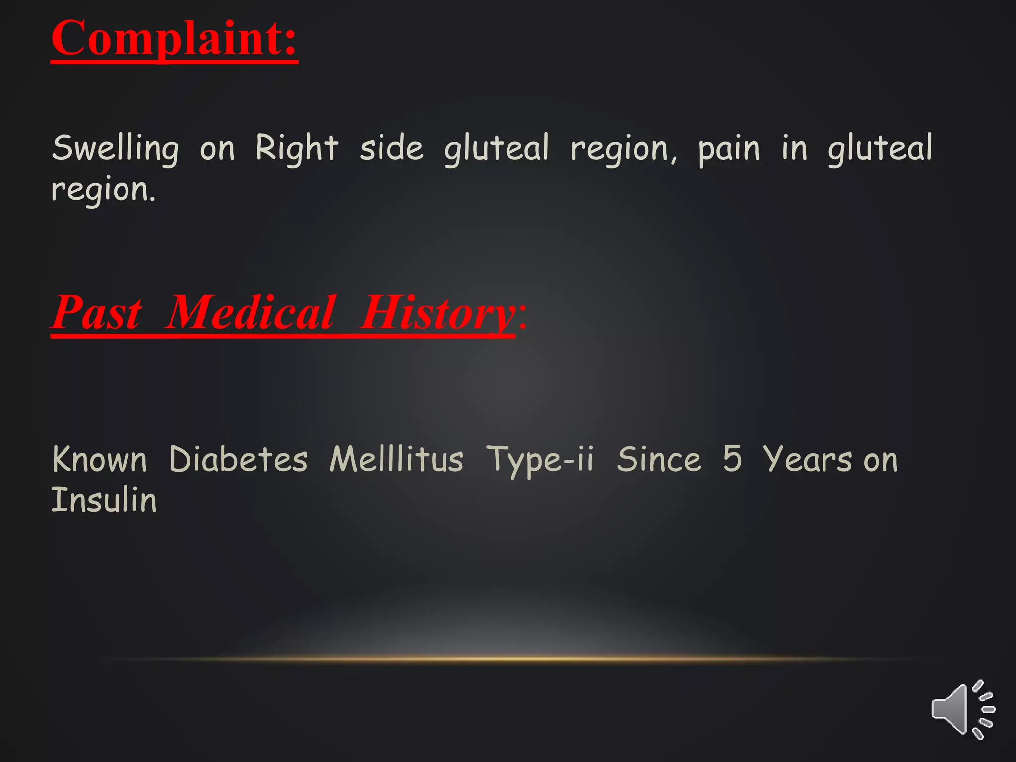 Gluteal abscess with diabetes mellitus and diabetic ketoacidosis (2) | PPTX