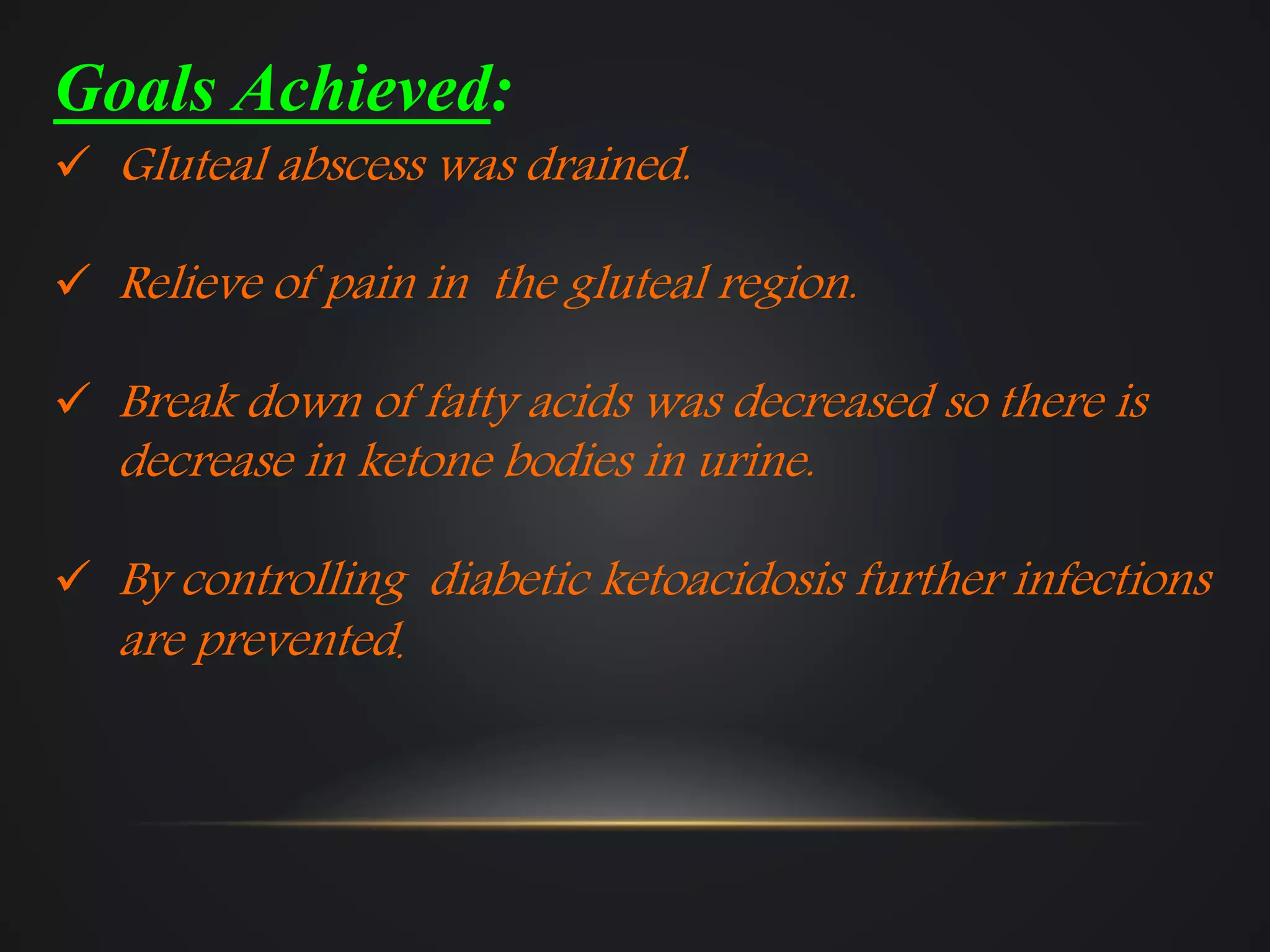 Gluteal abscess with diabetes mellitus and diabetic ketoacidosis (2) | PPTX