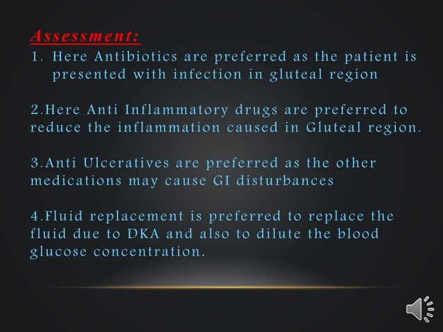 Gluteal abscess with diabetes mellitus and diabetic ketoacidosis (2) | PPTX