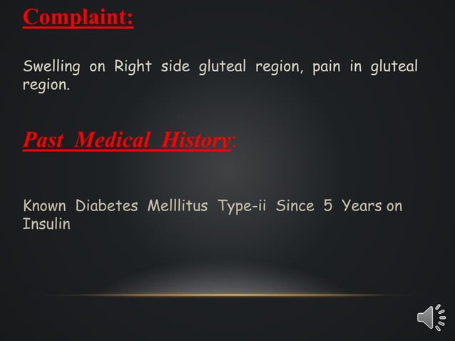 Gluteal abscess with diabetes mellitus and diabetic ketoacidosis (2) | PPTX