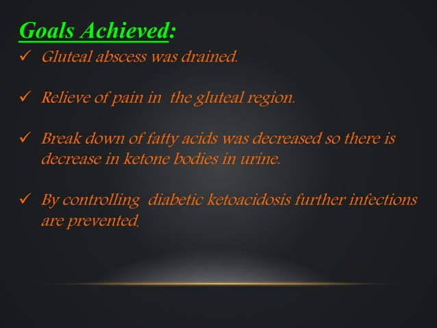 Gluteal abscess with diabetes mellitus and diabetic ketoacidosis (2) | PPTX
