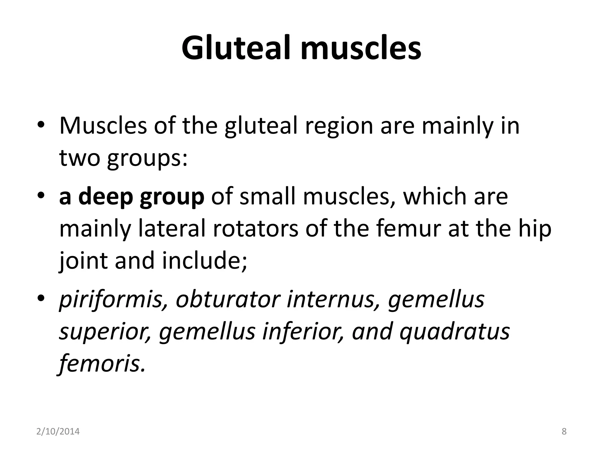 Gluteal region complete | PPTX