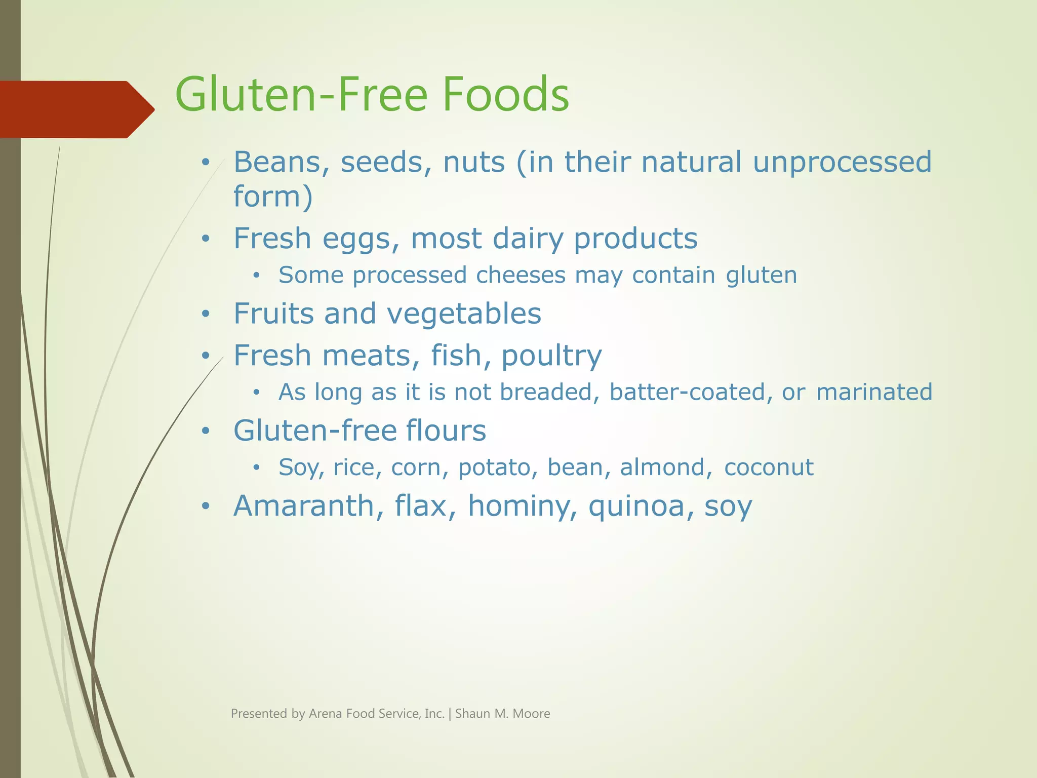 Gluten free presentation | PPTX