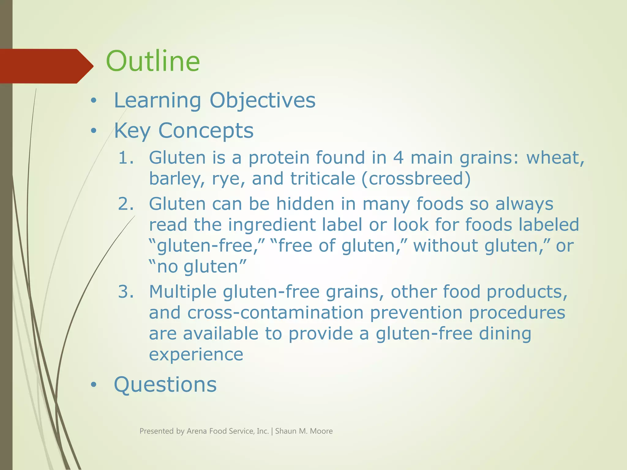 Gluten free presentation | PPTX